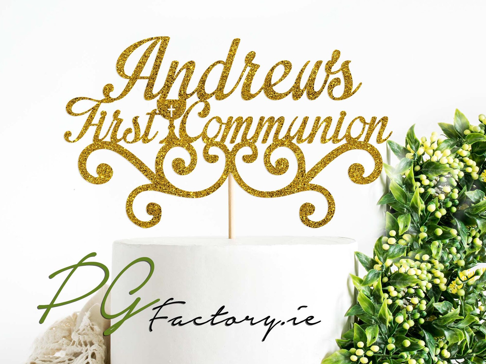 Personalized Communion Glitter Cake Topper Holy Communion - Etsy Ireland