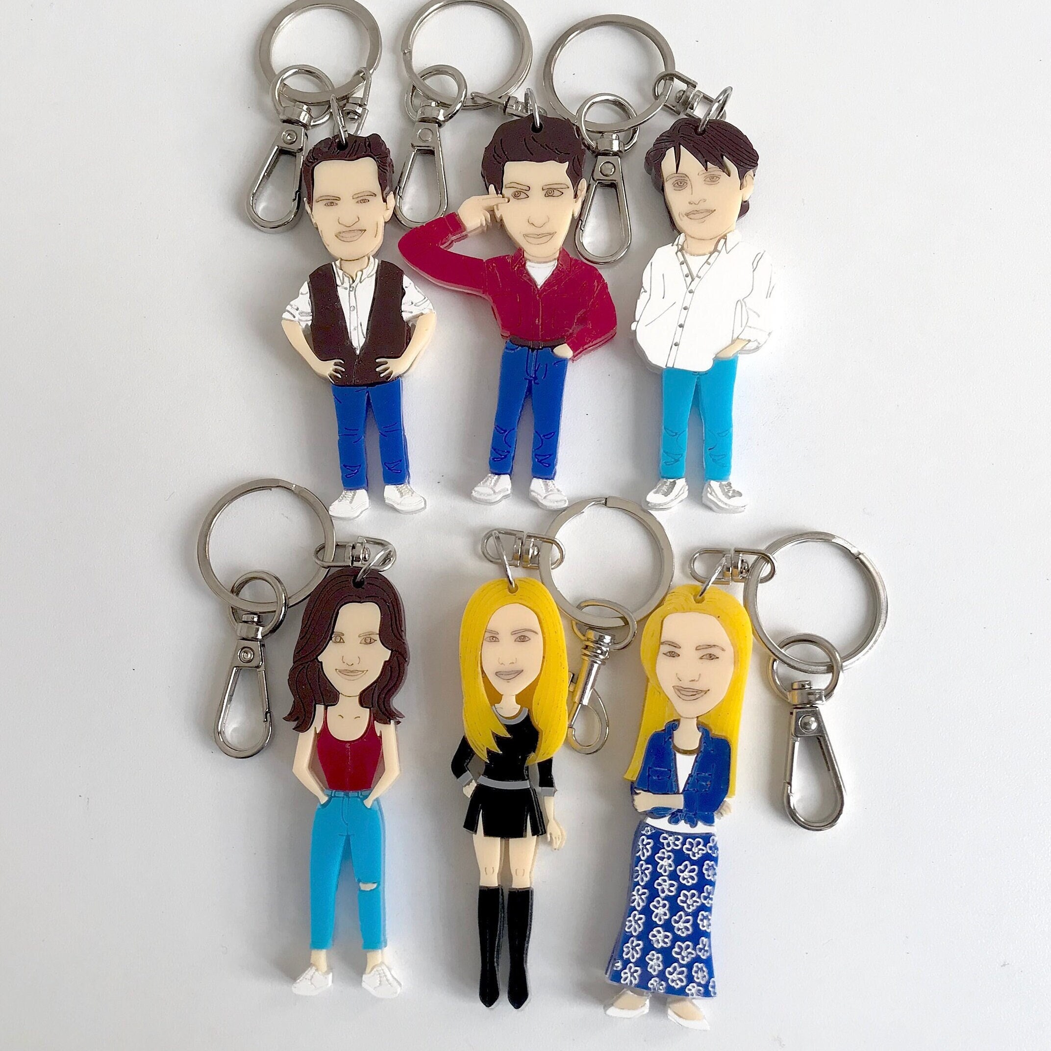 Friends TV Show Characters Keychain Keyring, Friends Inspired Gifts ...