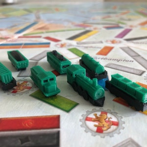 Ticket to Ride: 3D Printed Train Set - USA & Europe Game - Etsy