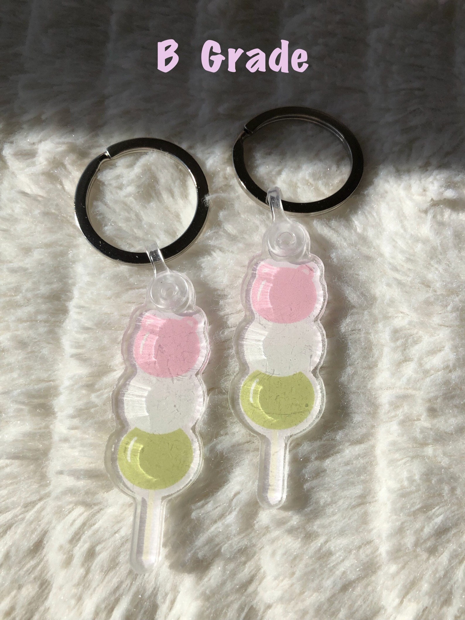 Cute Bear Dango Keychain L Mochi L Japanese Food L Kawaii L Accessory I ...