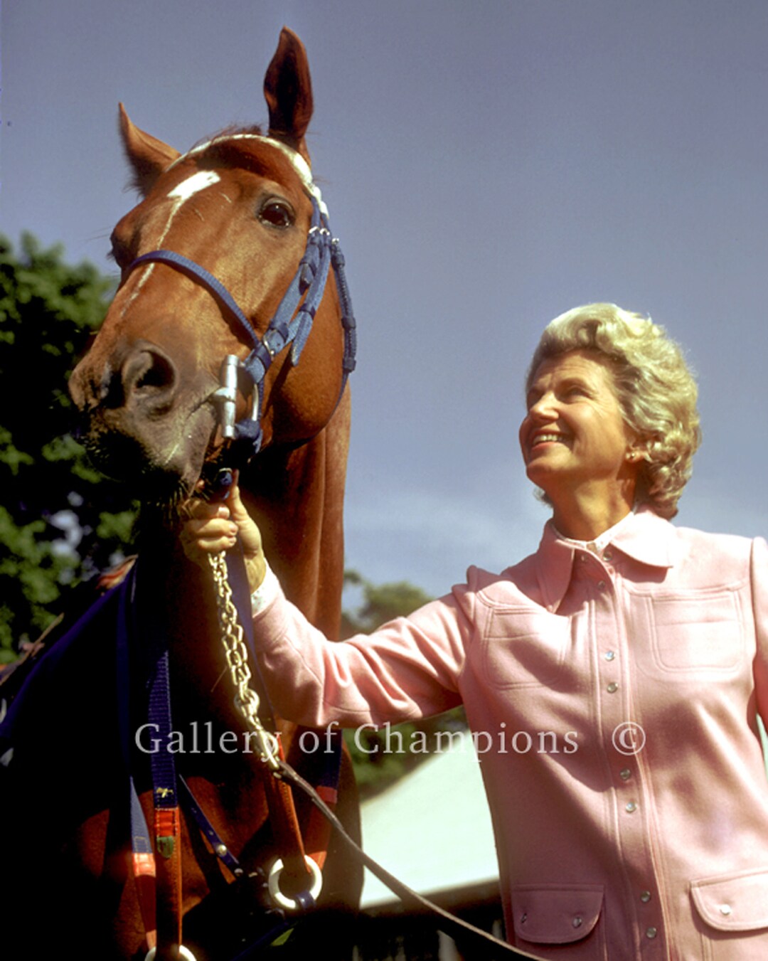 Secretariat Portrait Photo W/ Penny Chenery - Etsy