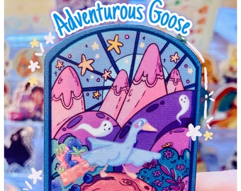 Bee Porch Goose Sticker Cute Laminated Vinyl Sticker - Etsy