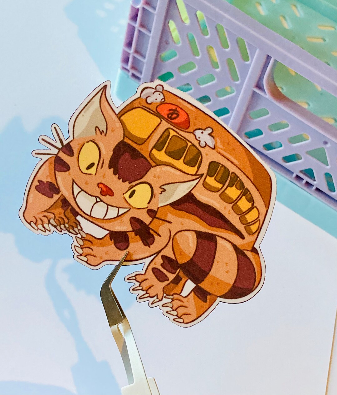 Catbus From My Neighbour Totoro Sticker - Etsy