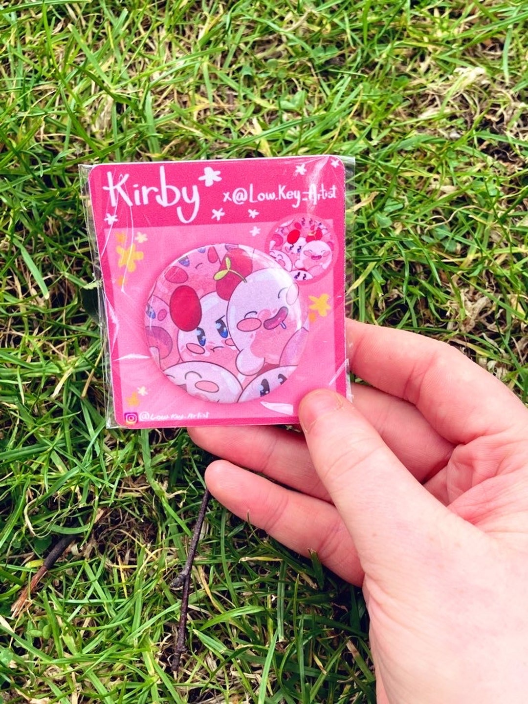 Cute Kirby/ Kirby and the Forgotten Land/ Fanart Button Badge - Etsy