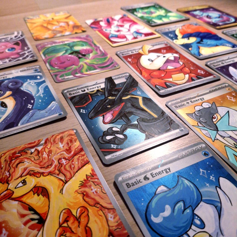 Painted Energy Cards - Etsy