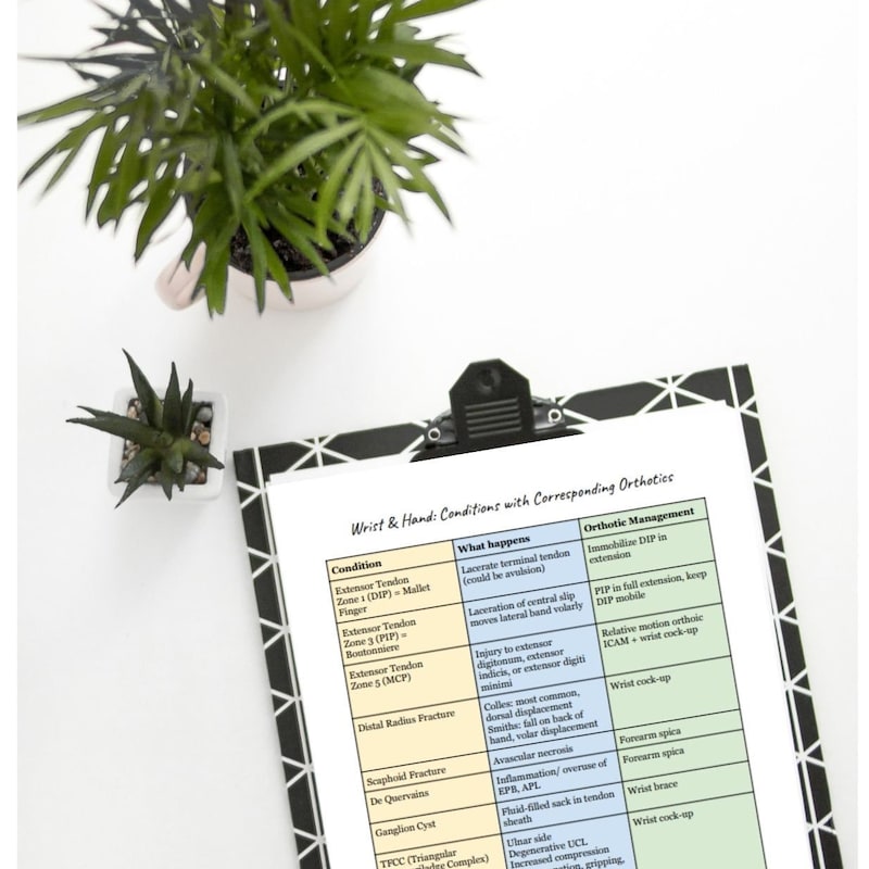 Occupational Therapy Cheat Sheet - Etsy