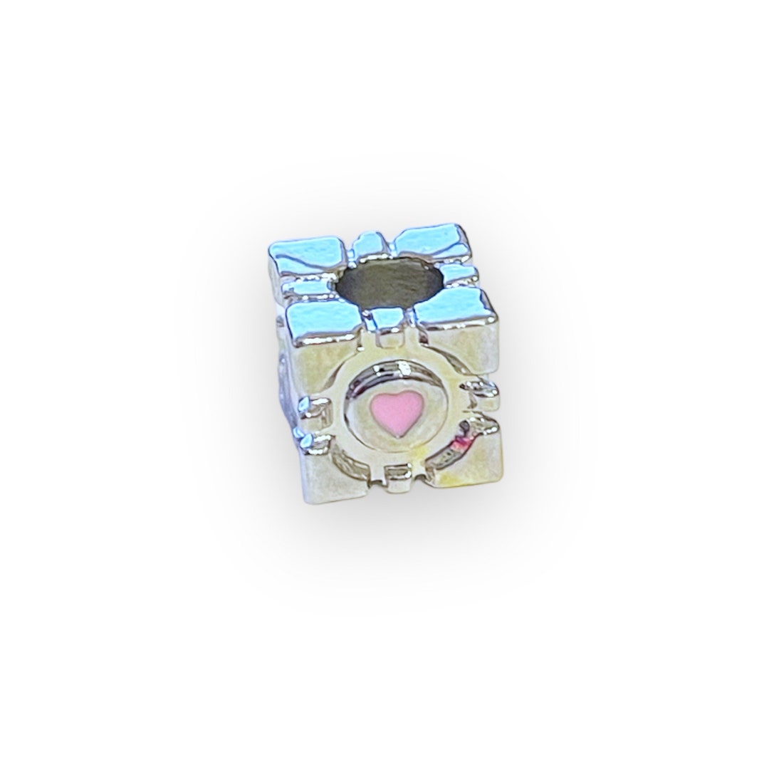 Gamer Heart Companion Cube Fits Pandora Charm - Etsy UK