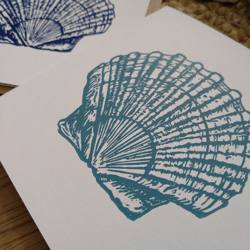 Lino Print Cards - Etsy UK