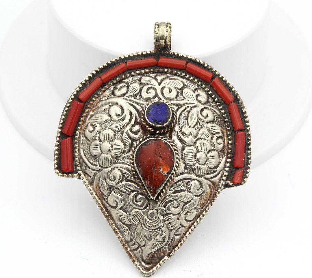 Tibetan Nepal Pendant Nepalese Pendant Ethnic Tribal Pendant - Etsy