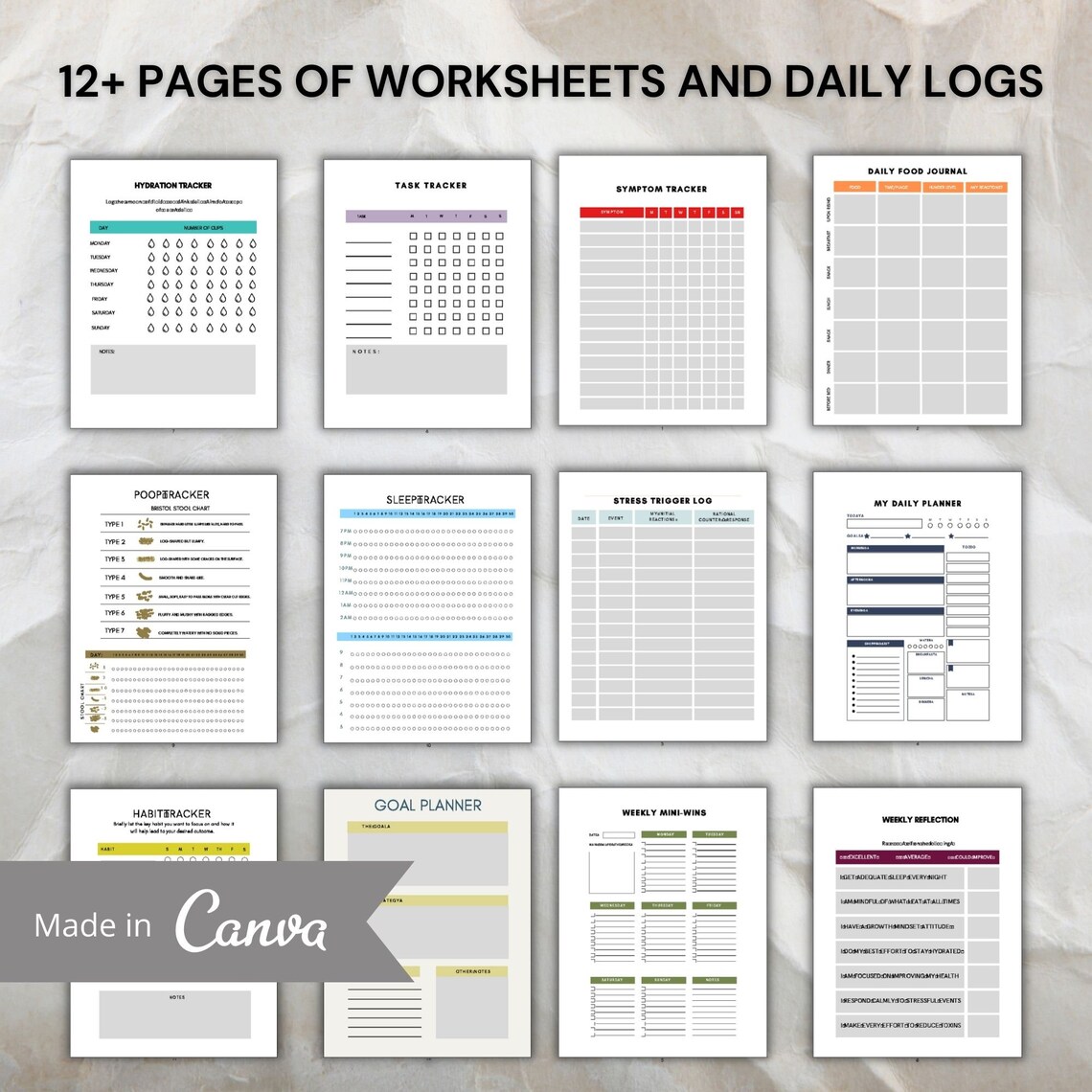 Health Coaching Progress Tracking Packet - Etsy