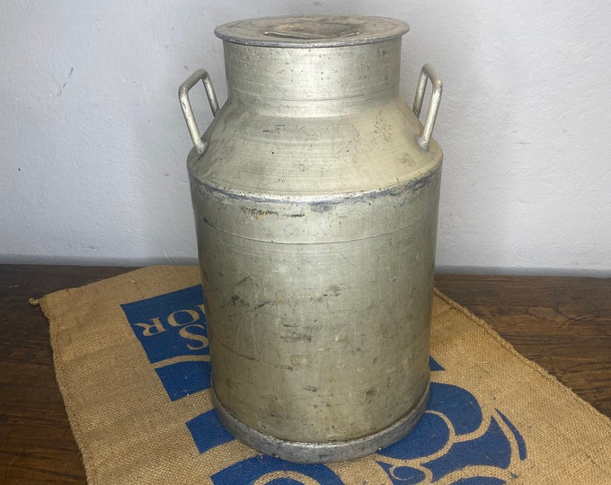 Milk Can, Old Milk Can, Large Milk Can, Aluminum Milk Can, Valentine's ...