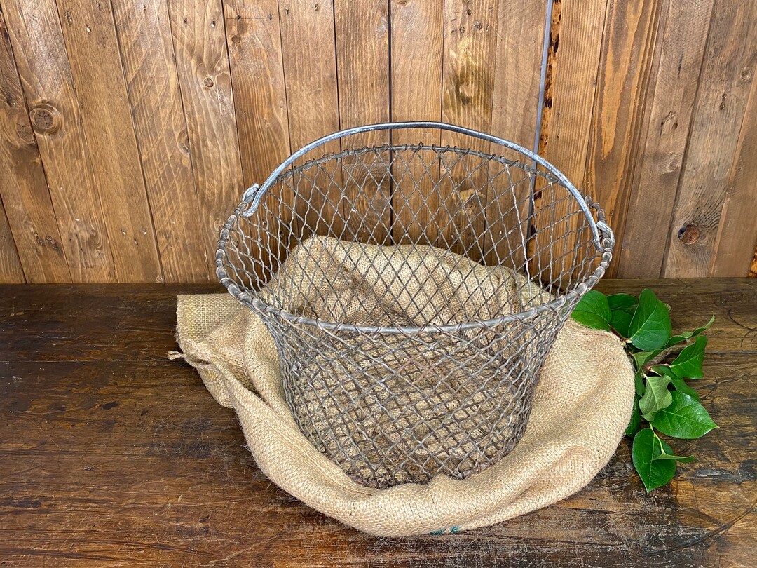 Wire Basket,potato Basket,harvest Basket,valentine's Day Gift - Etsy