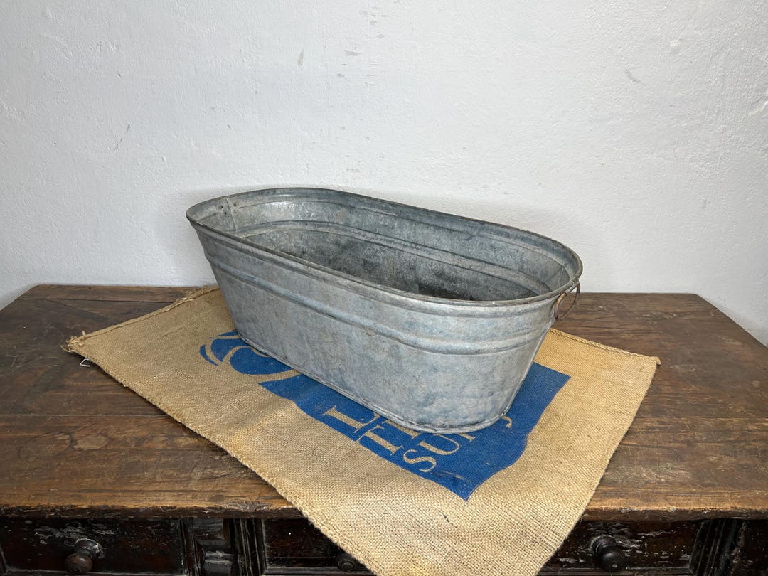 Very Rare, Zinc Tub, Old Zinc Tub, Wash Tub, Tub, Wash Tub, Easter ...