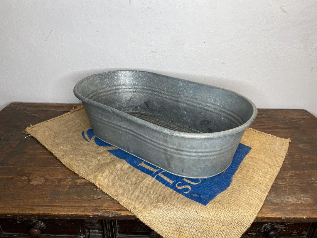 Very Rare, Zinc Tub, Old Zinc Tub, Wash Tub, Tub, Wash Tub, Easter ...