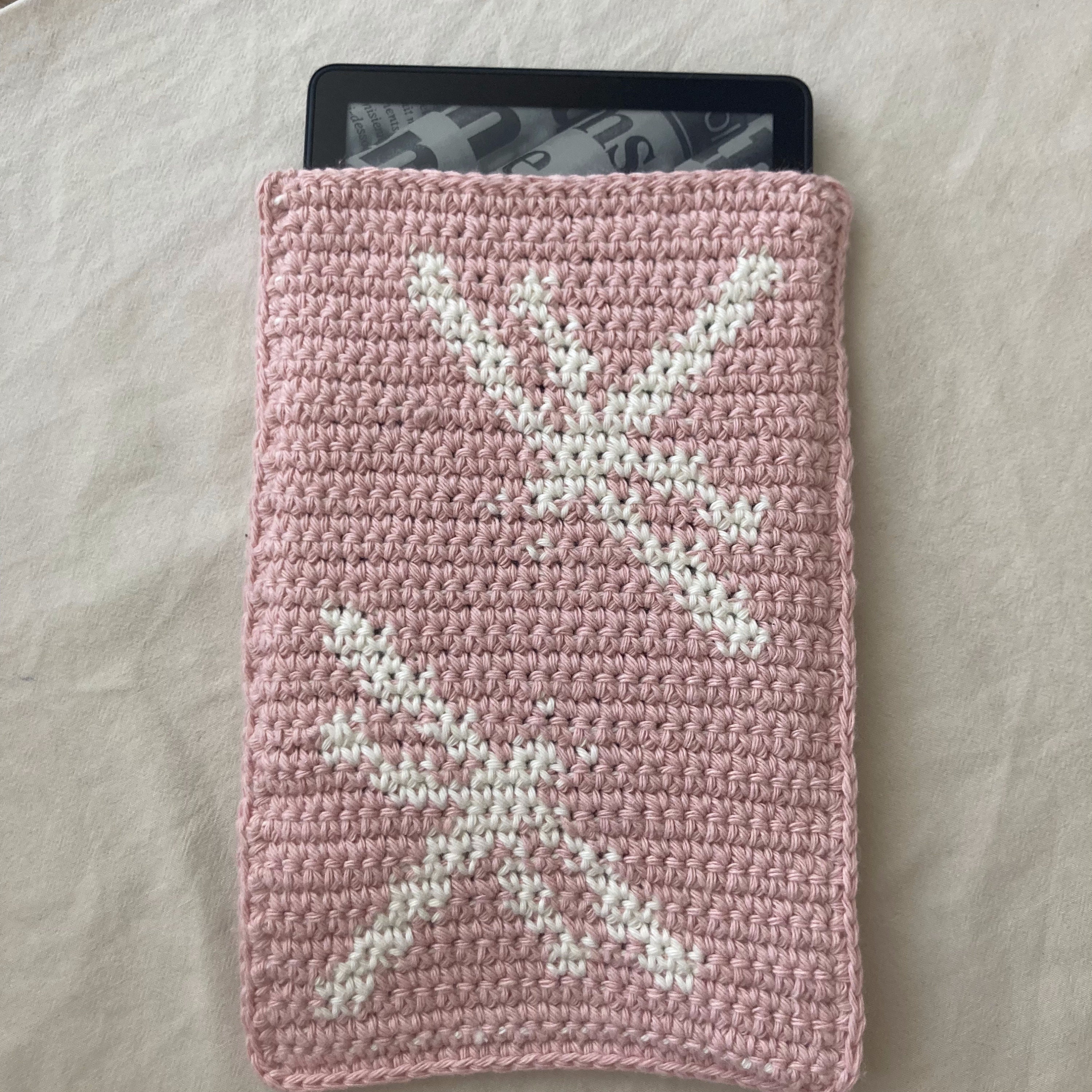 Pink Dragonfly Crochet Kindle/ereader Cover - Etsy