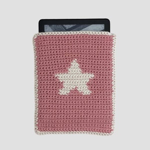 Pink Star Crochet Kindle/ereader Cover - Etsy