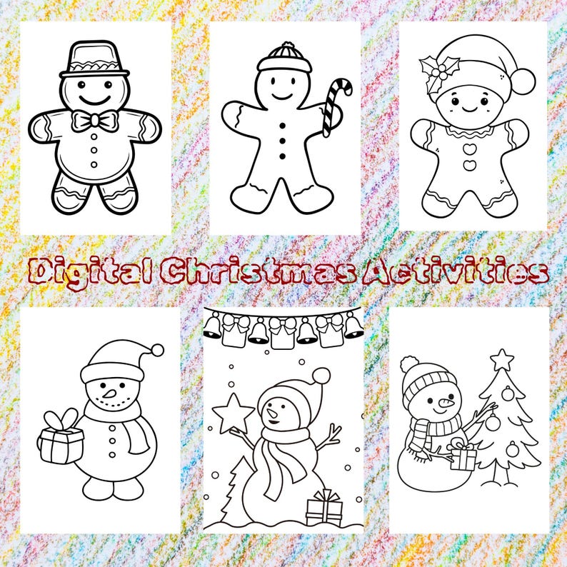 Christmas Digital Coloring Page : Printable Dot to Dot Activity ...