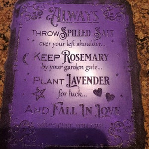 Customizable Practical Magic Sign- Resin - Etsy