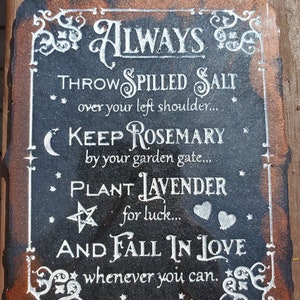 Customizable Practical Magic Sign- Resin - Etsy