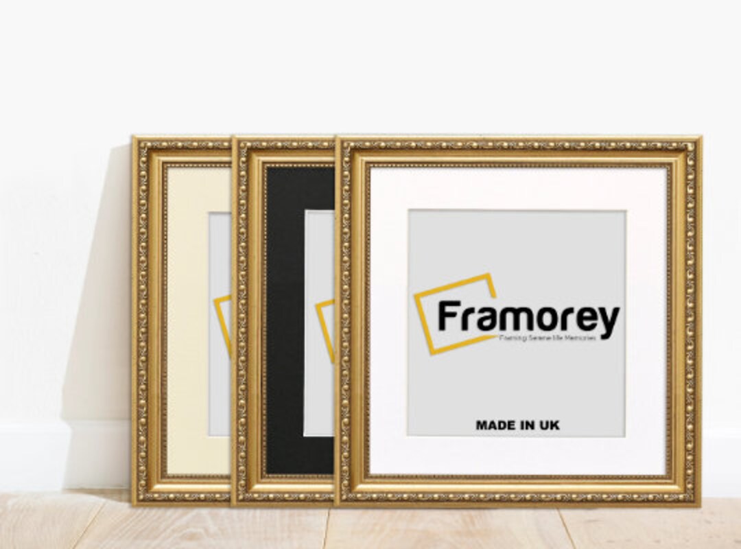 Square Photo Frame Shabby Chic Gold Picture Frame Ornate Photo - Etsy