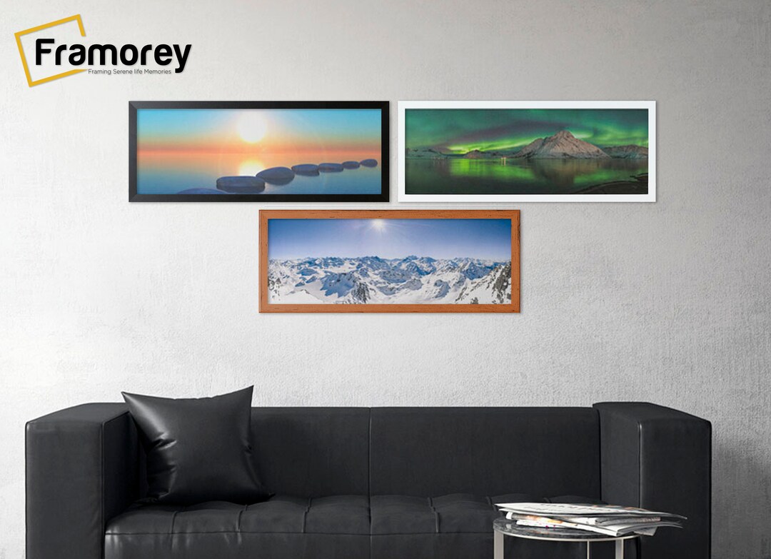 Thin Matt Photo Frame / Wood Effect Panorama Style Picture - Etsy