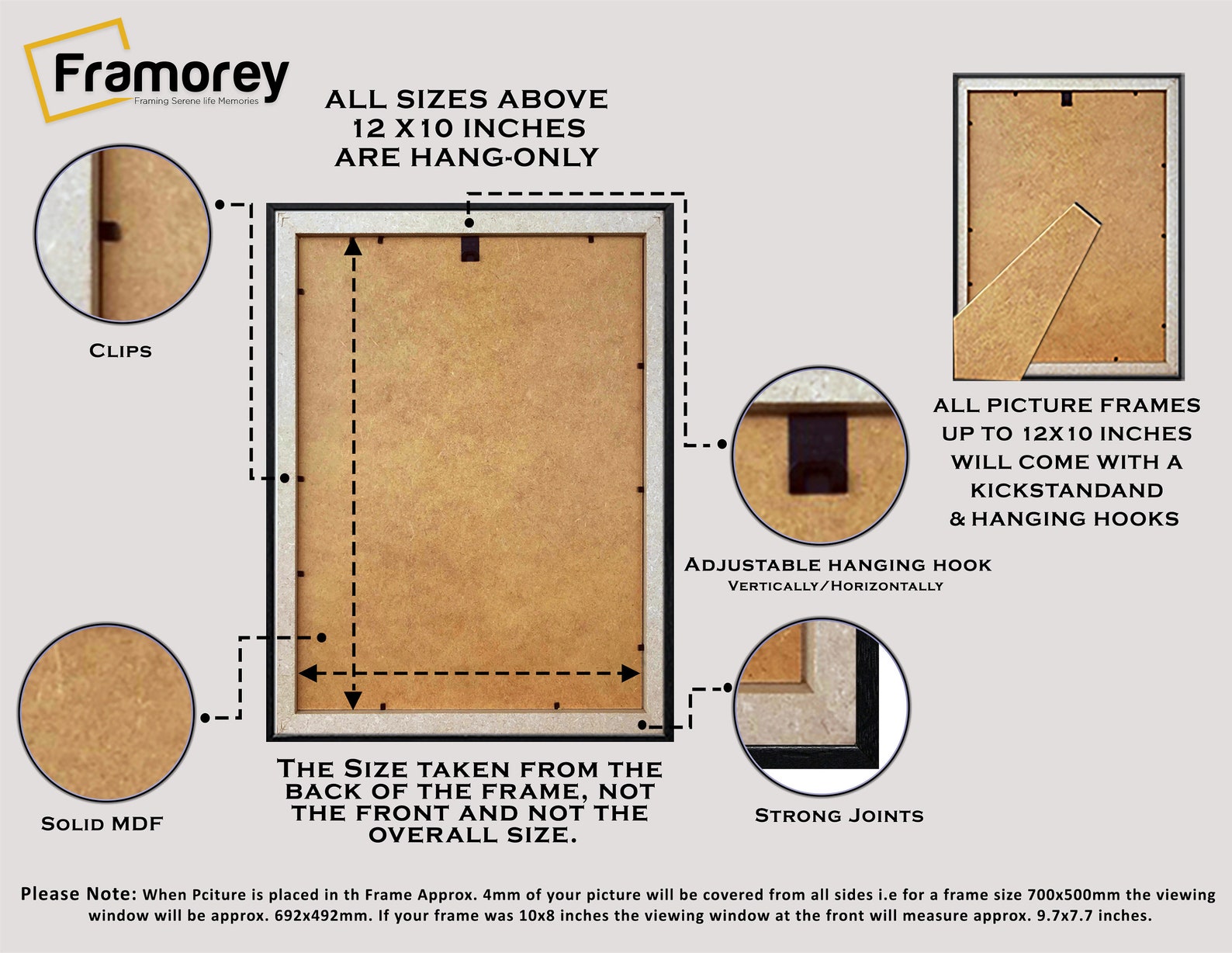 A1 A2 A3 A4 A5 A6 Black Picture Frames Handmade Photo Frames - Etsy