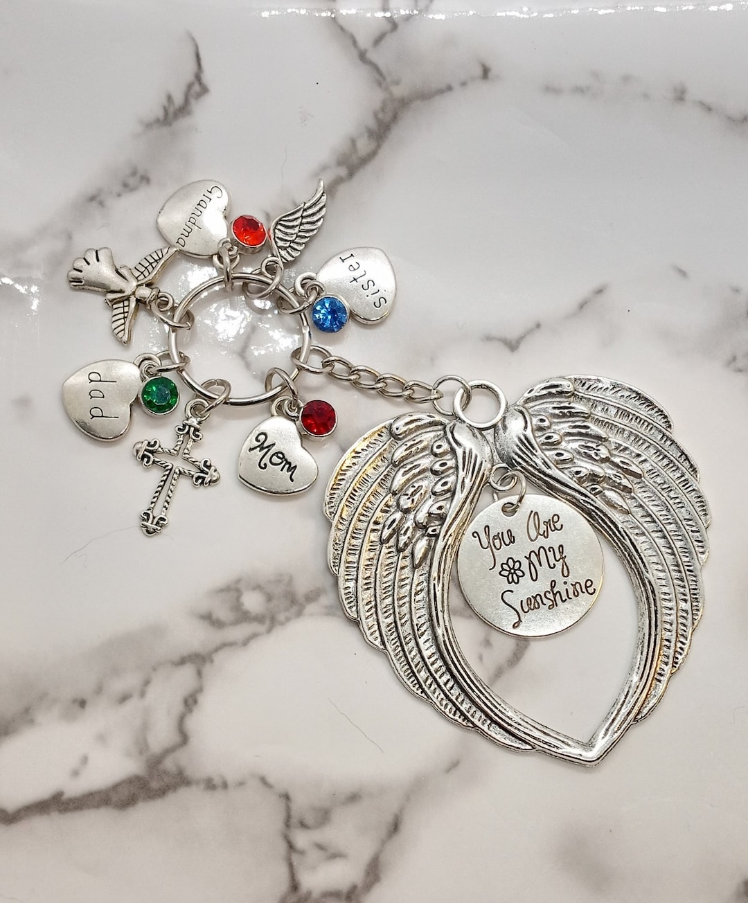 You Are My Sunshine Memorial Keyring for Loss of Loved One - Etsy