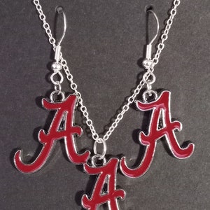 University of Alabama Football Necklace and Earring Set - Nick Saben ...