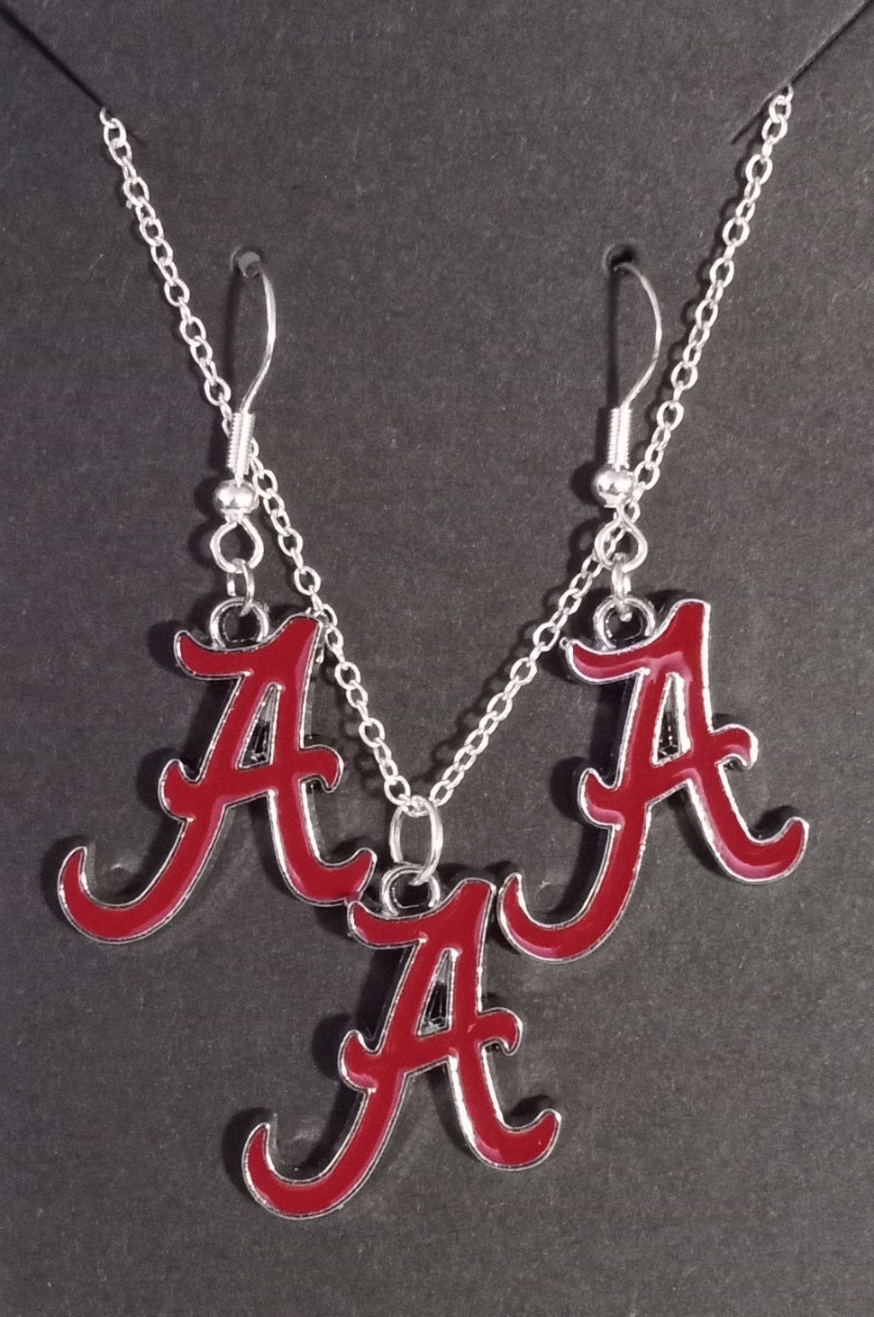 University of Alabama Football Necklace and Earring Set - Nick Saben ...