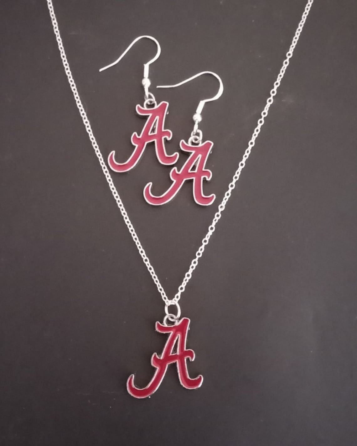 University of Alabama Football Necklace and Earring Set - Nick Saben ...