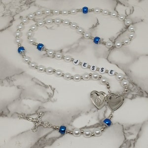 Personalized Rosary With Name and Locket for Pictures Prayer Beads ...