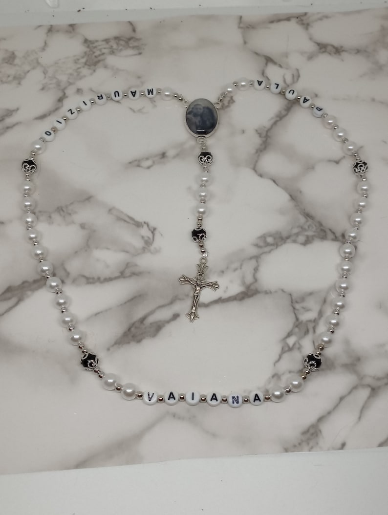 Rosary Personalized With Custom Picture Photo and Name * Baptism ...
