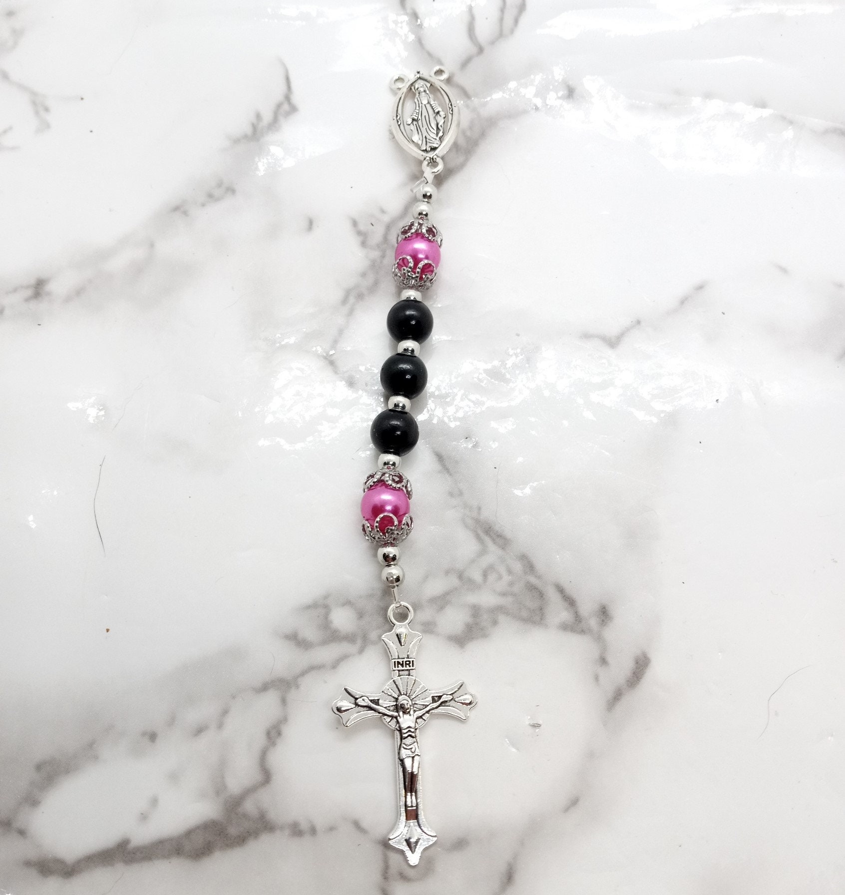 Personalized Rosary Beads Crucifix * Prayer Beads * Jesus * Baptism ...
