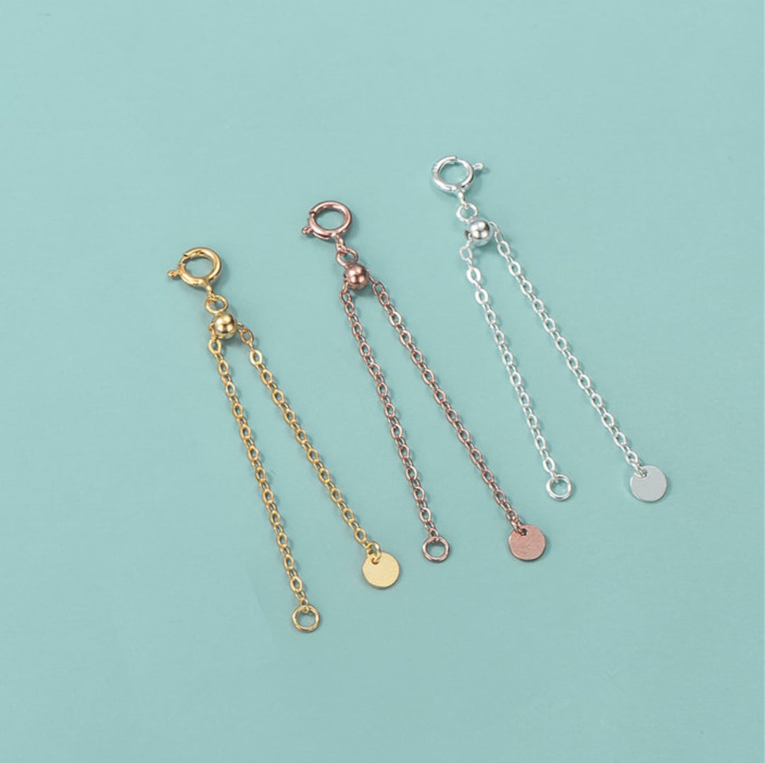 Adjustable Length Extender Chain. With Slide Ball, Drop and Spring Ring ...