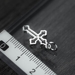 Budded / Bulgarian Orthodox CROSS / Crucifix. Charm / Pendant. Solid ...