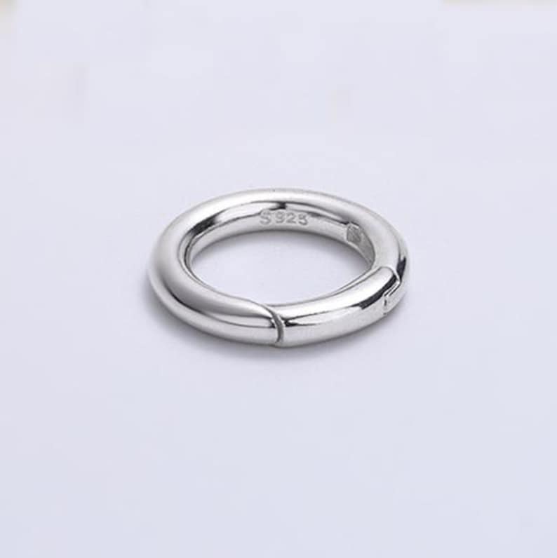 Sprung Hinged Ring Push Clasp / Round Spring Gate Clasp- Circle ...