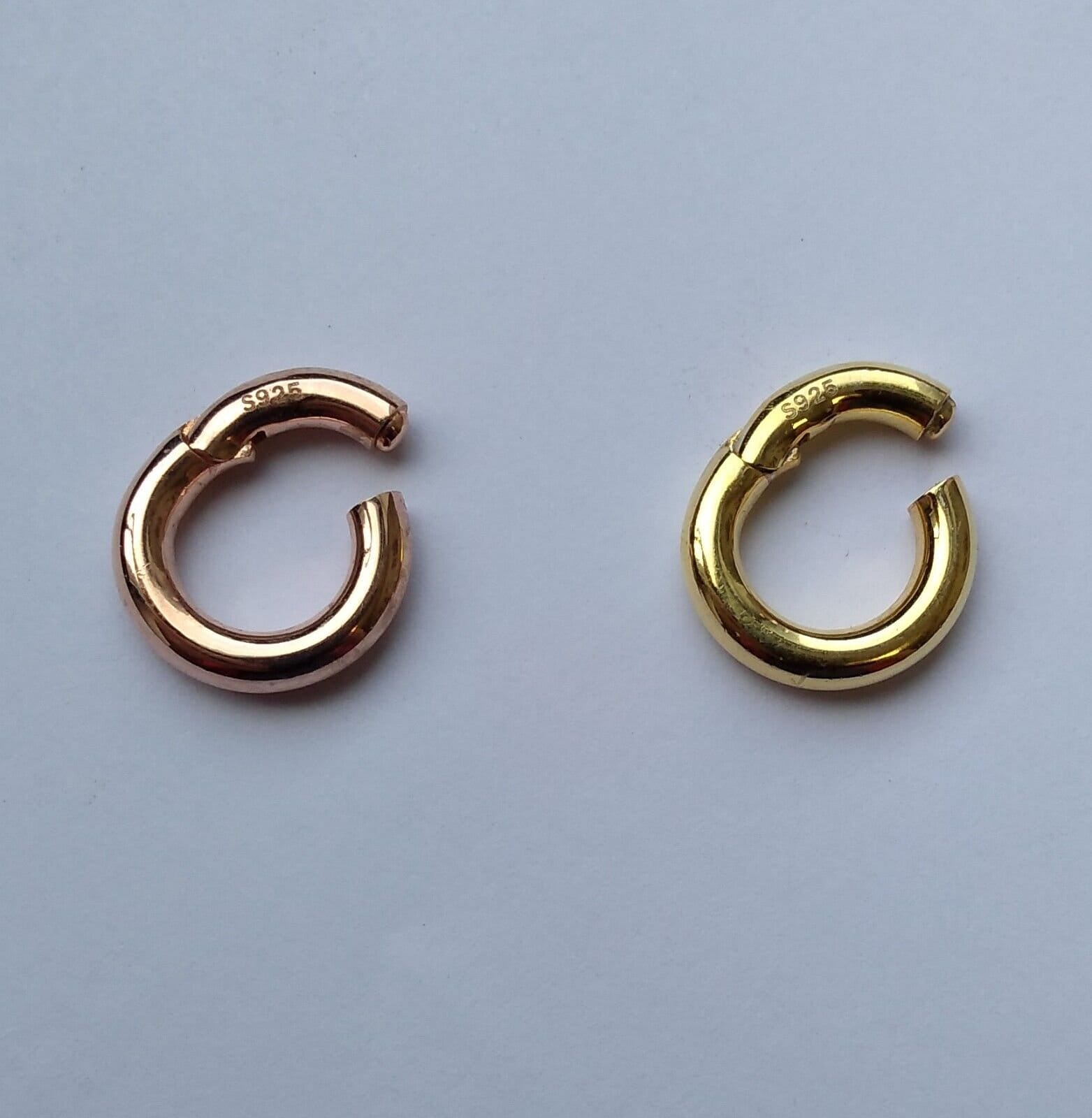 Circle Hinged Clasp- Gate Ring-connector- Gold/rose Gold Plated ...