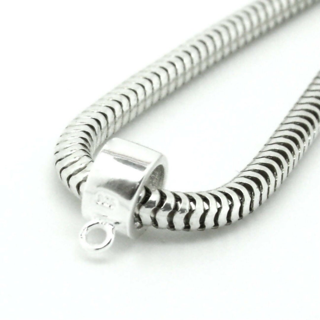 Charm Carrier / Hanger / Holder / Bail for Dangle Beads. Solid 925 ...