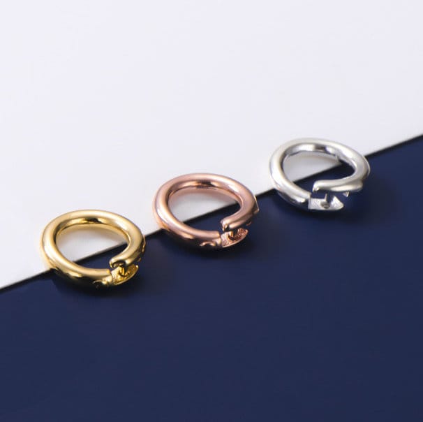 Open Jump Ring With Pin/rivet Connector / Link Solid 925 - Etsy