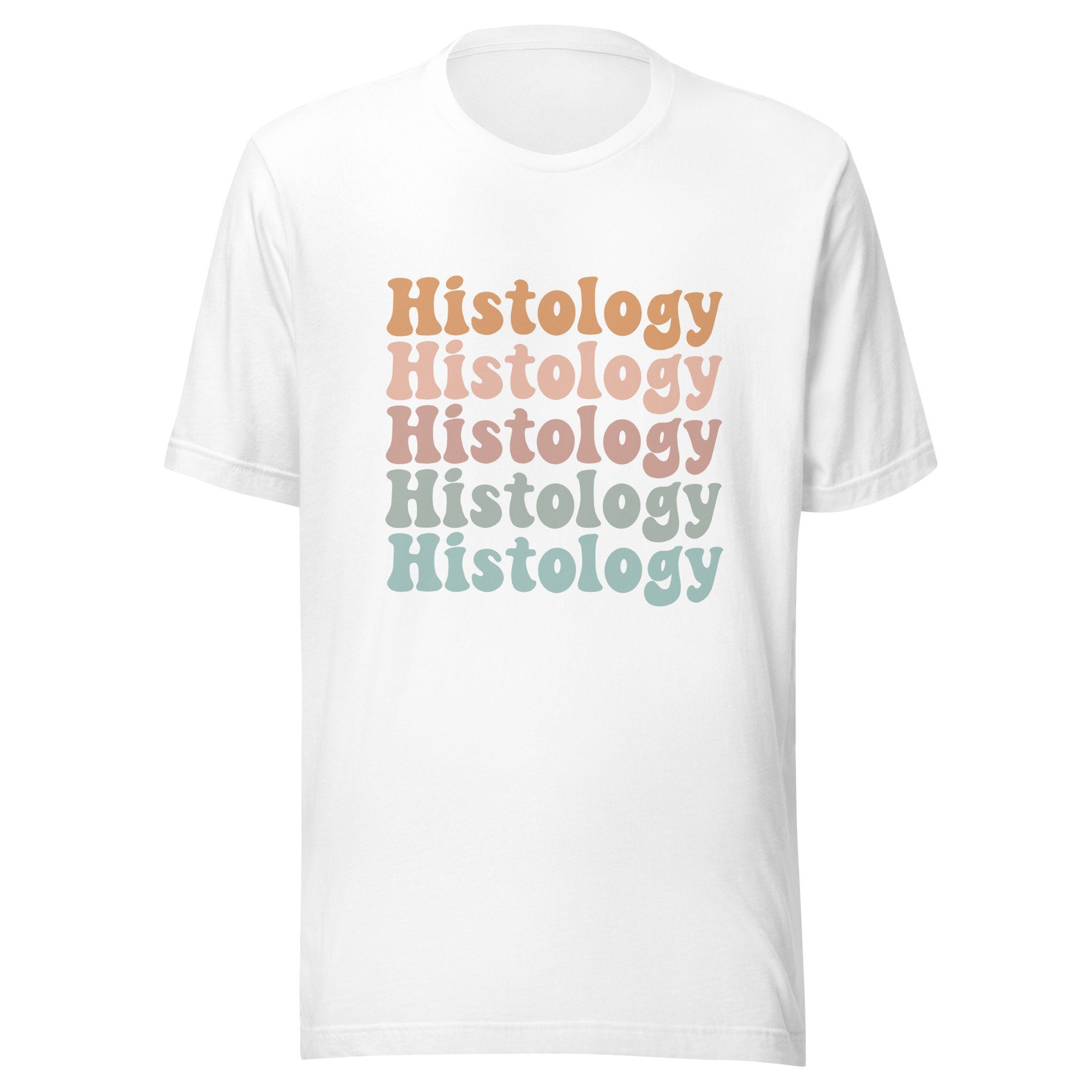 Histology T-shirt, Pastel Rainbow Histology Shirt for Men and Women ...