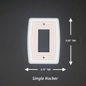 Mid Century Modern Outlet Cover Retro Pattern Rocker Switch Plate Cover ...