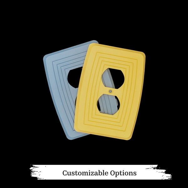 Black Outlet Cover - Etsy