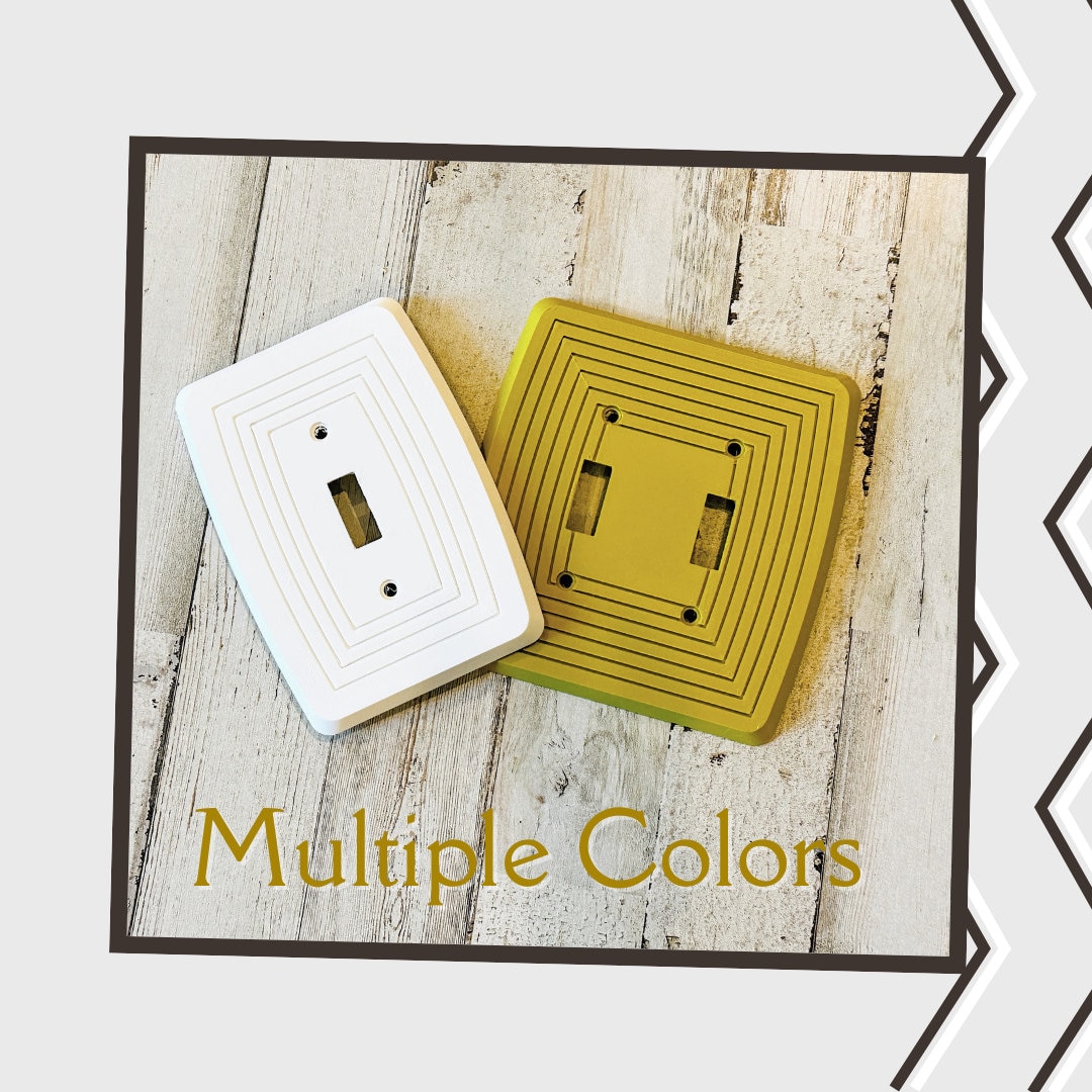 Stylish Mid-century Modern Switch Plate for Easy DIY Renovation - Etsy