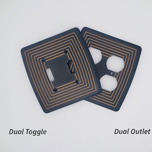 Mid Century Modern Outlet Cover Retro Pattern Rocker Switch - Etsy