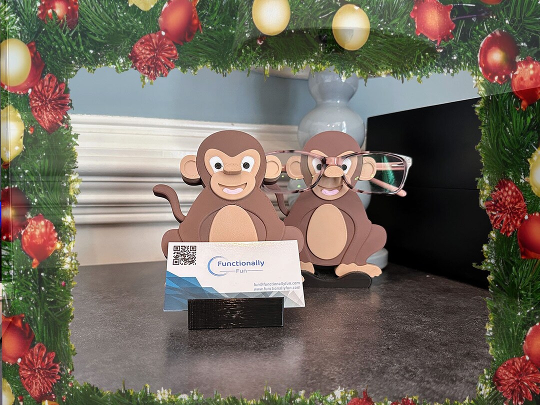 Fun Monkey Business Card Holder: Desk Organizer - Etsy