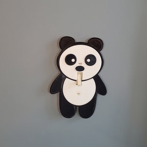 Cute Panda Light Switch Cover, Single Toggle Light Switch Plate, Kids ...