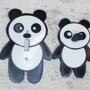Cute Panda Light Switch Cover, Single Toggle Light Switch Plate, Kids ...