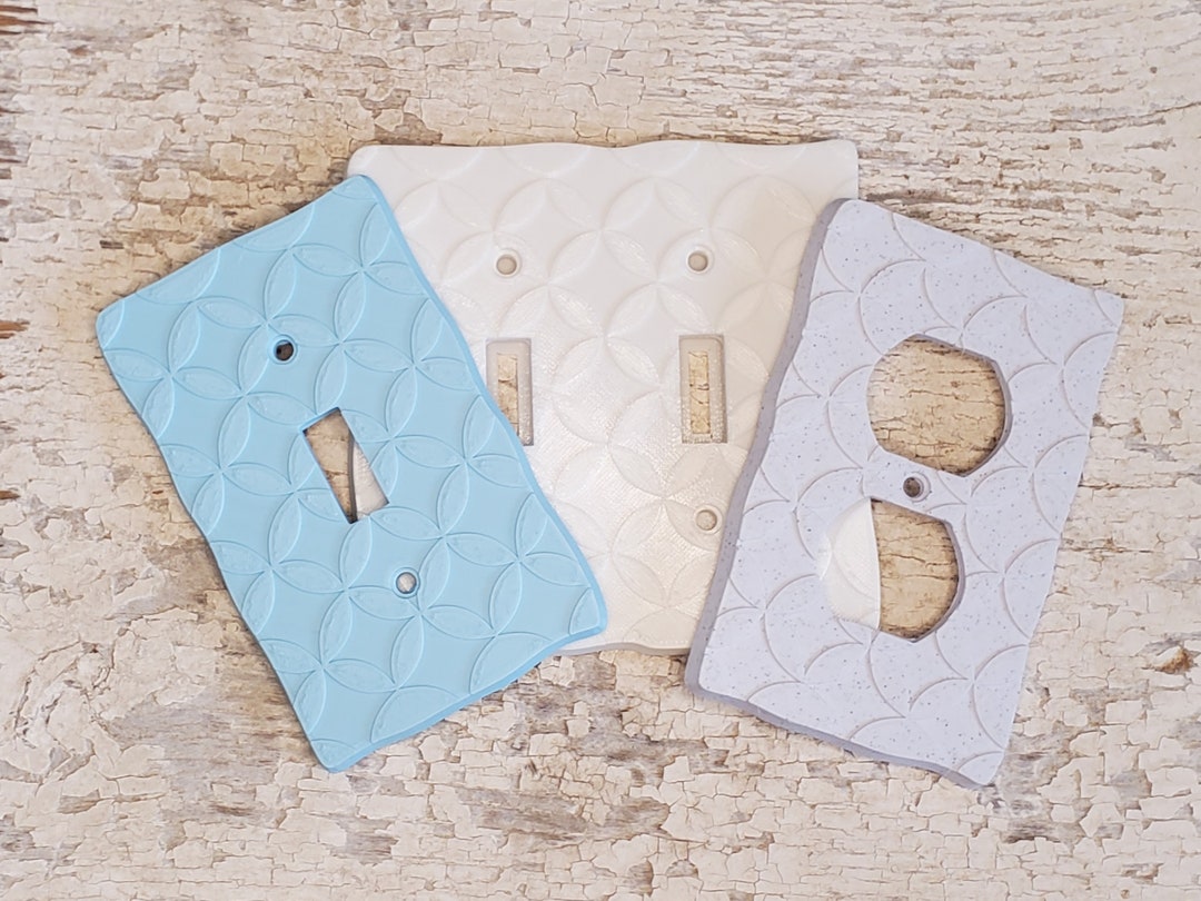 Single Toggle Diamond Pattern Light Switch Cover, Light Switch Plate ...