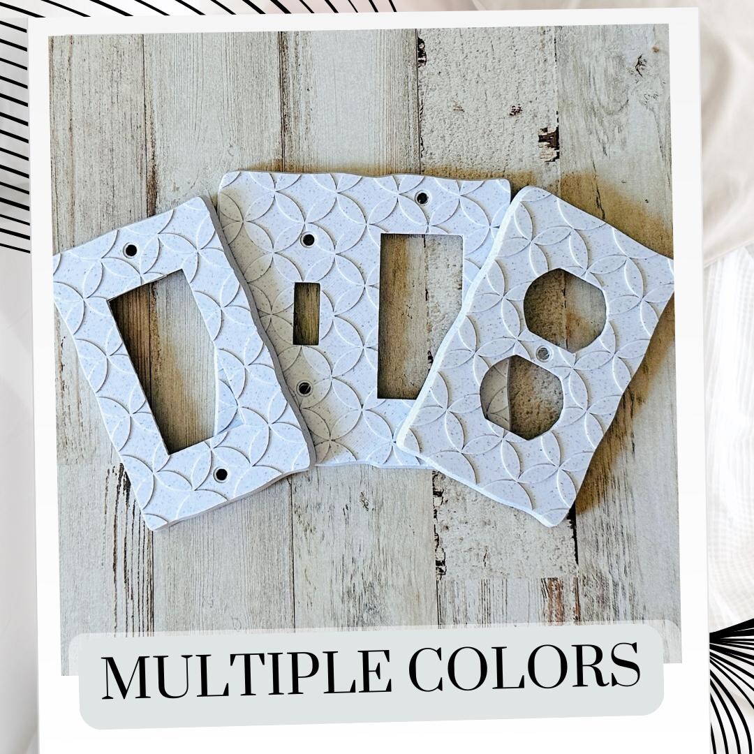 Single Toggle Diamond Pattern Light Switch Cover, Light Switch Plate ...