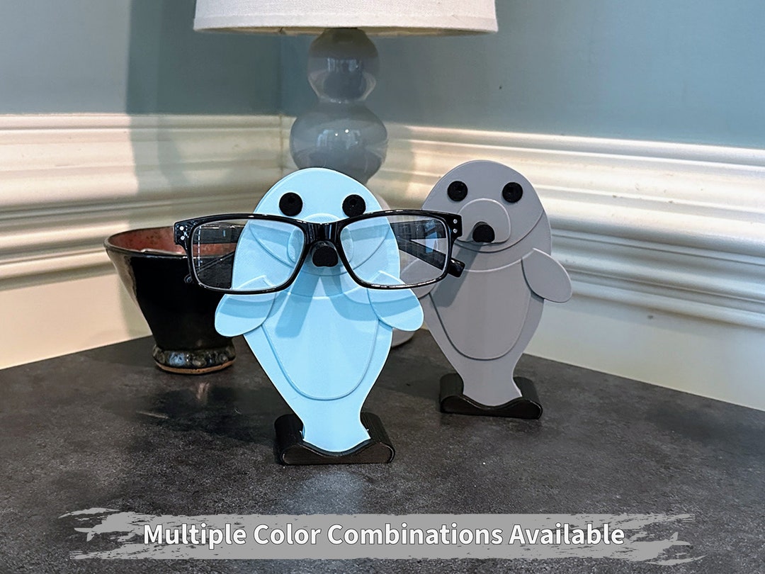 Manatee Eyeglasses Holder: Novelty Glasses Stand, Marine Animal Gift - Etsy